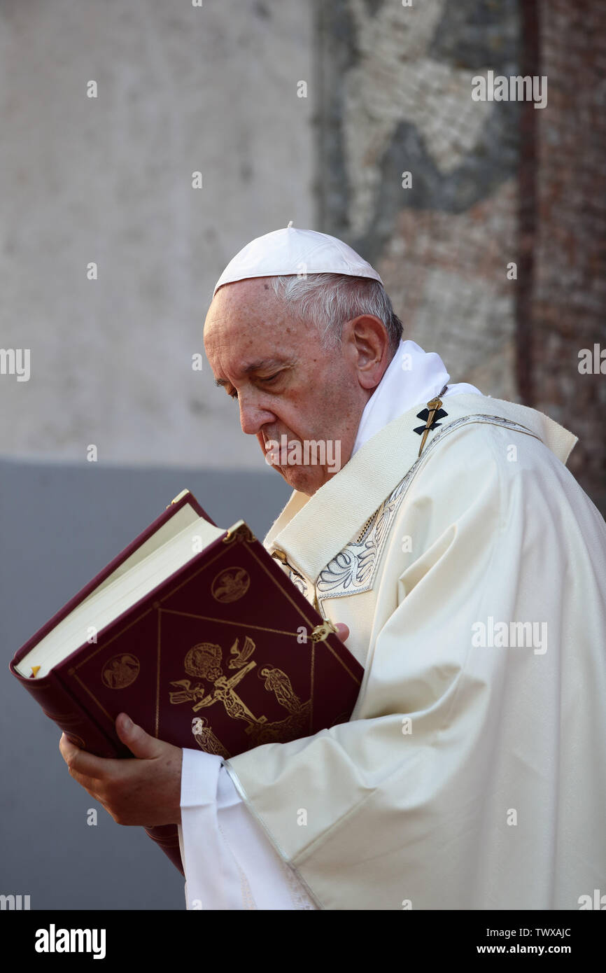 Rome, Italy. 23rd June, 2019. POPE FRANCIS celebrates mass in the ...