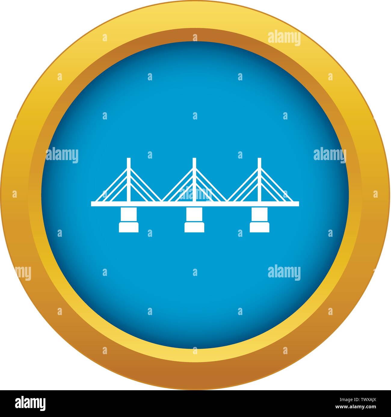 Bridge icon blue vector isolated Stock Vector Image & Art - Alamy