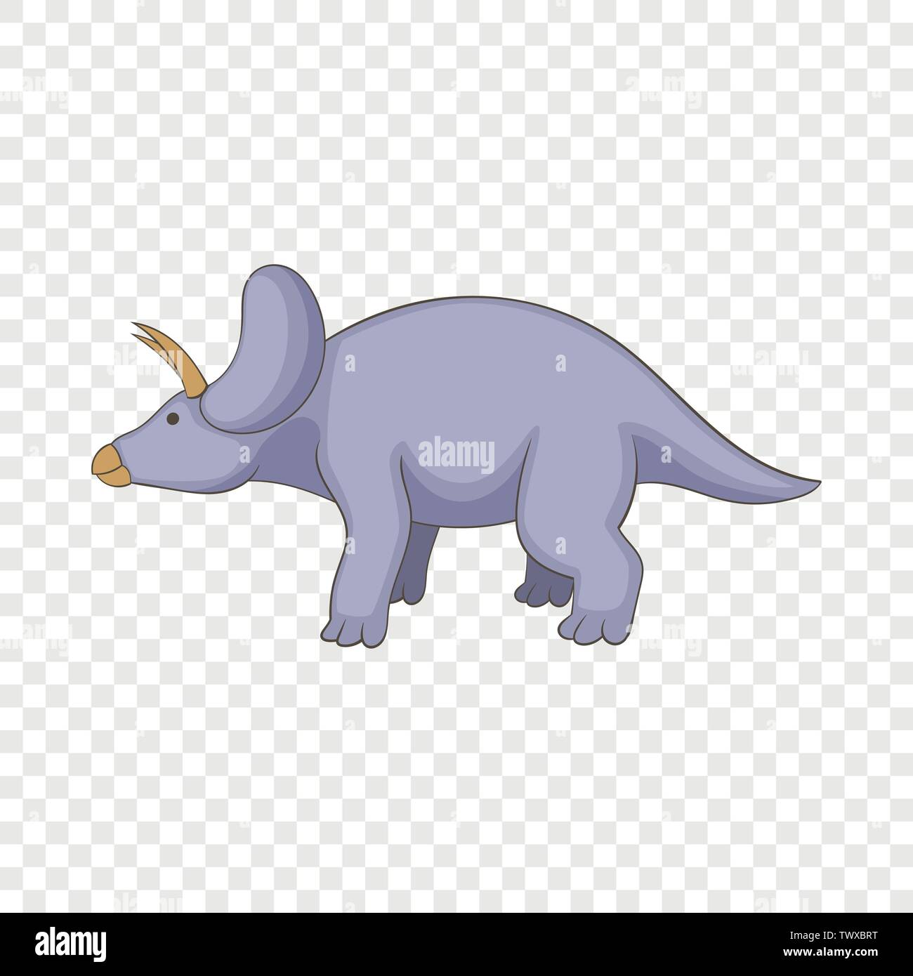Triceratops icon, cartoon style Stock Vector Image & Art - Alamy