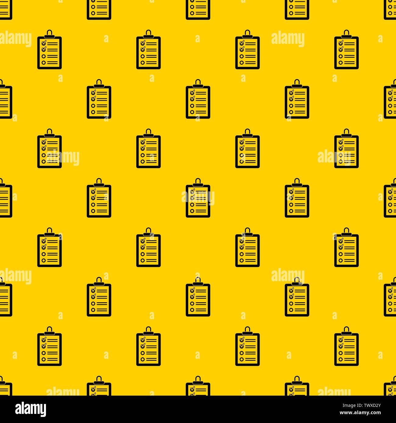 Clipboard with to do list pattern vector Stock Vector Image & Art - Alamy