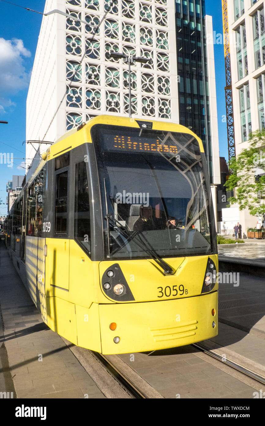 Manchester tram hi-res stock photography and images - Alamy