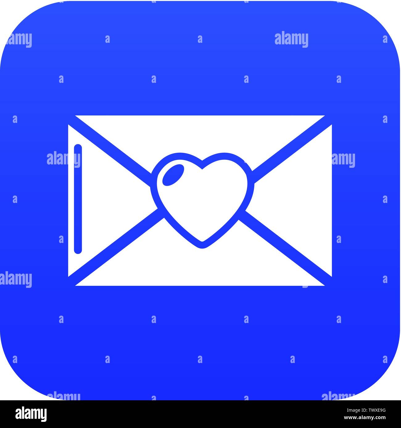 Mother letter icon blue vector Stock Vector Image & Art - Alamy