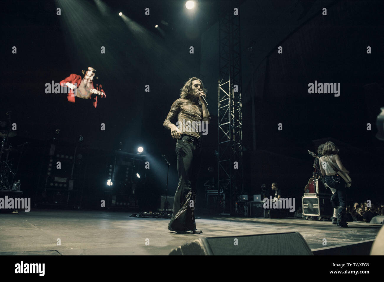 Rome, Italy. 23rd June, 2019. Concert of the Maneskin at the cavea ...