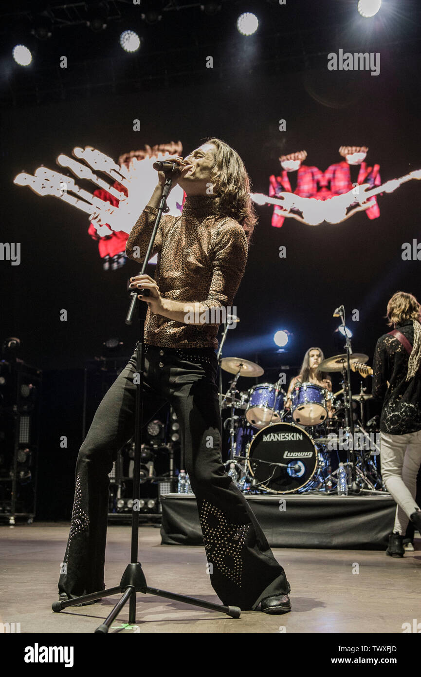 Rome, Italy. 23rd June, 2019. Concert of the Maneskin at the cavea ...