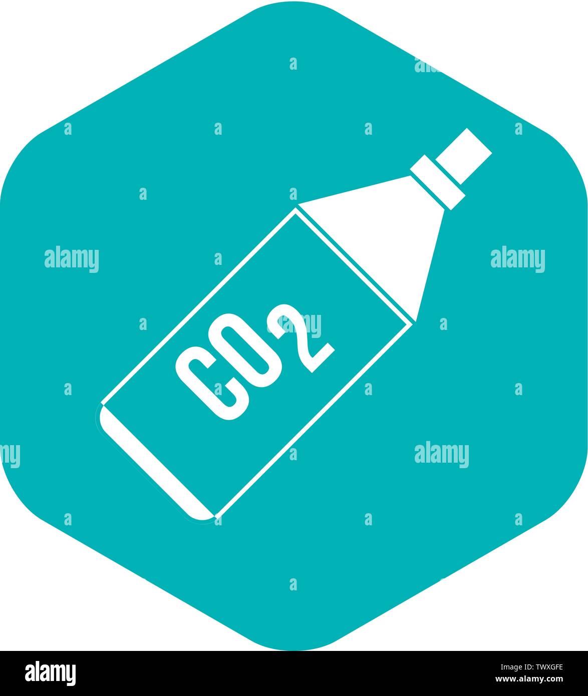 CO2 bottle icon, simple style Stock Vector Image & Art - Alamy