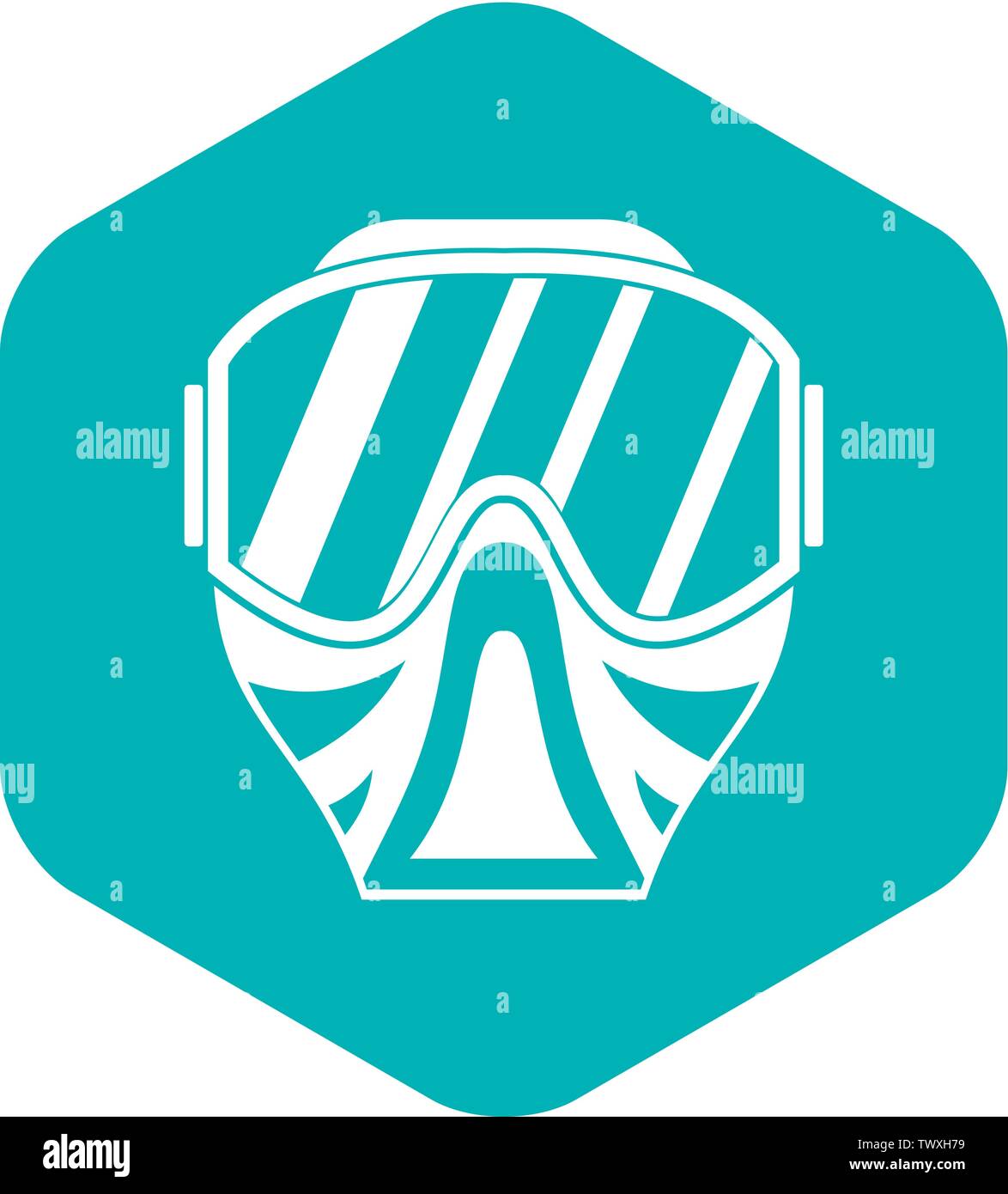 Paintball mask icon, simple style Stock Vector Image & Art - Alamy