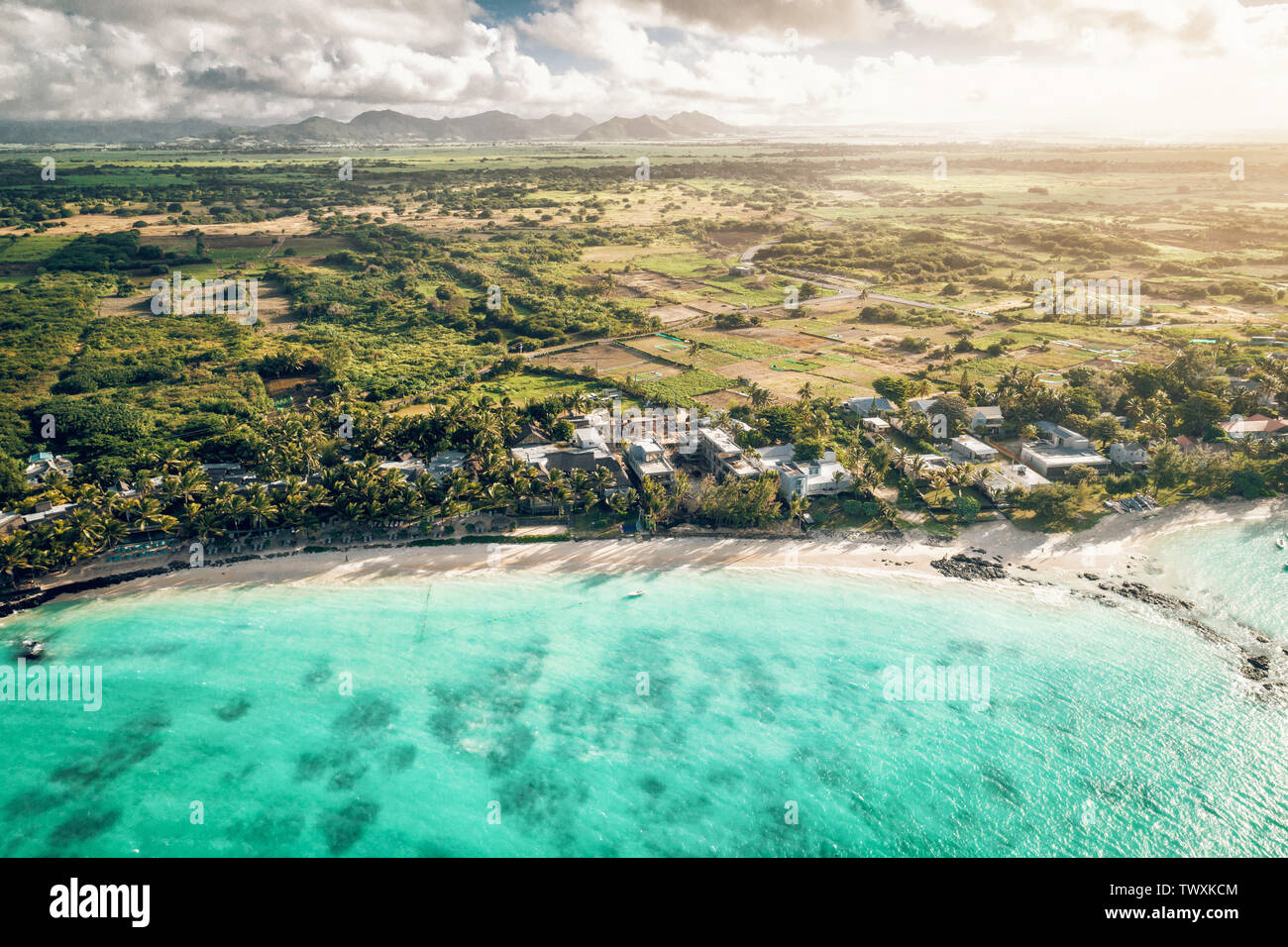 Mauritius aerial view hi-res stock photography and images - Alamy