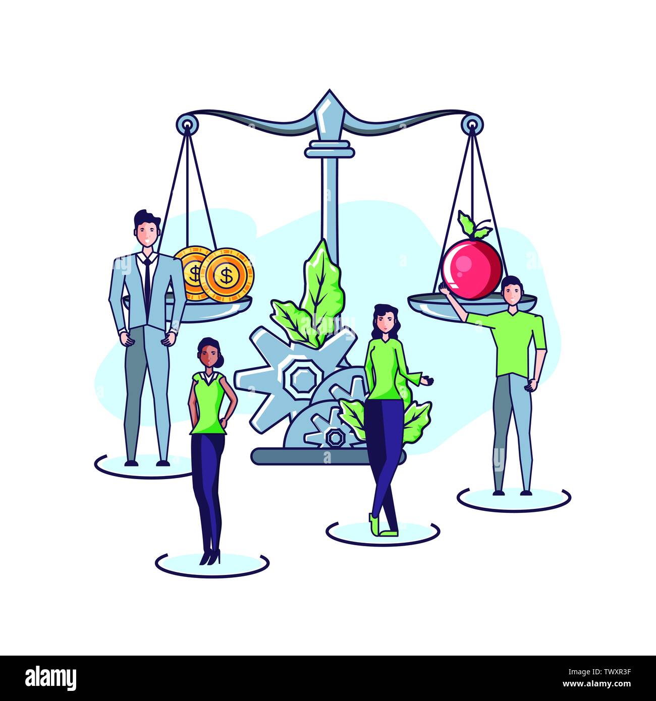 Balance design, Sustainability eco friendly green recycle ecology ...