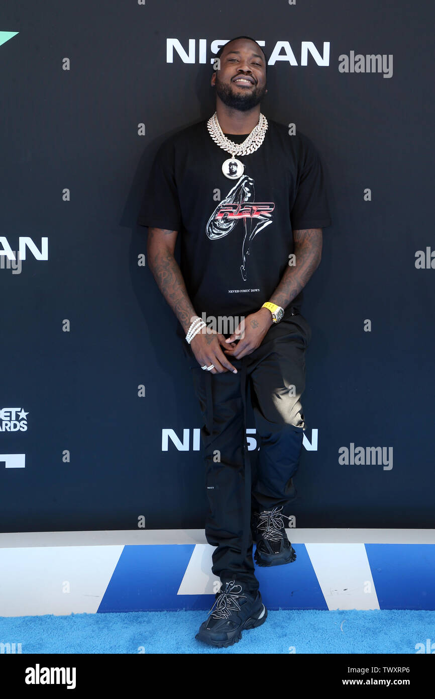 Los Angeles, Ca, USA. 23rd June, 2019. Meek Mill at the 2019 BET Awards ...