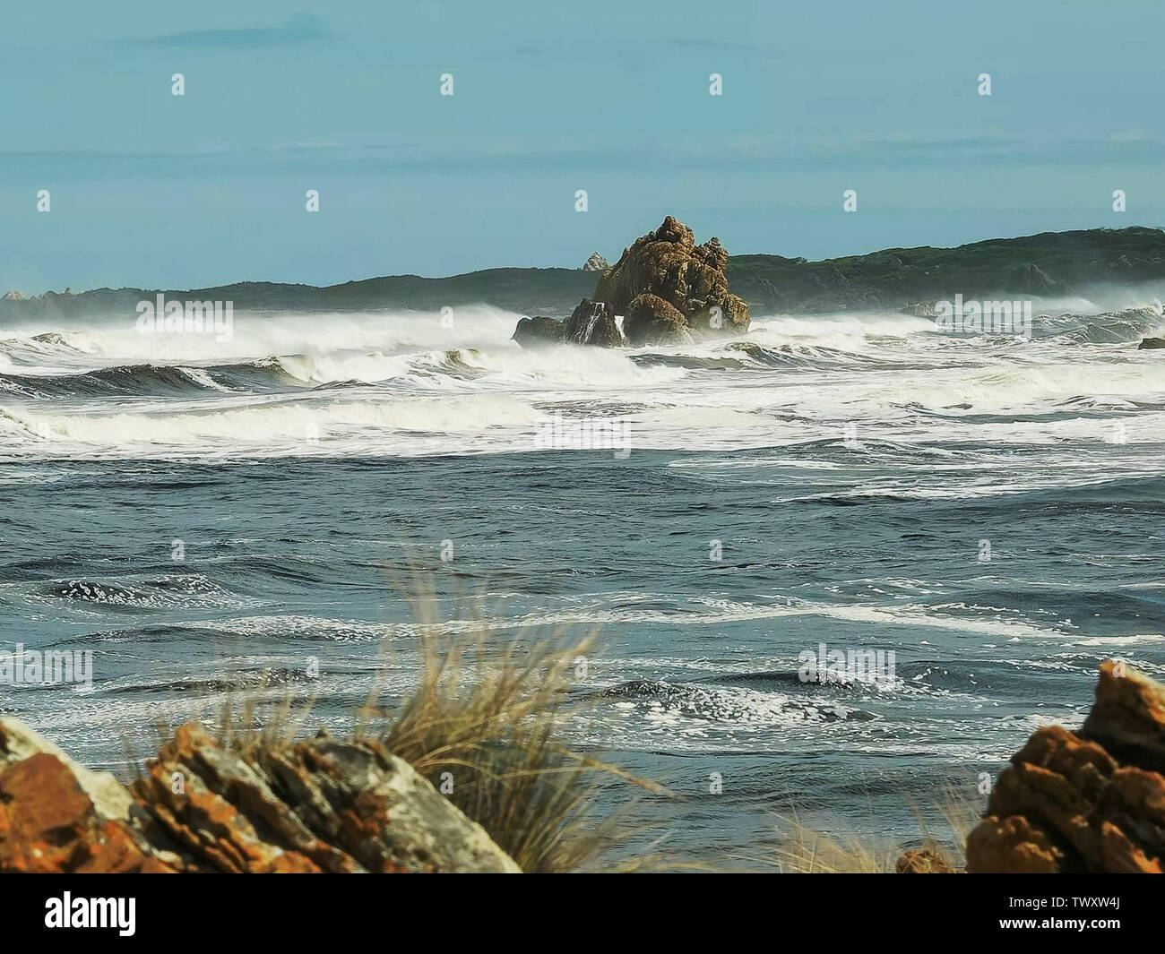 the arthur river mouth on the west coast of tasmania Stock Photo - Alamy