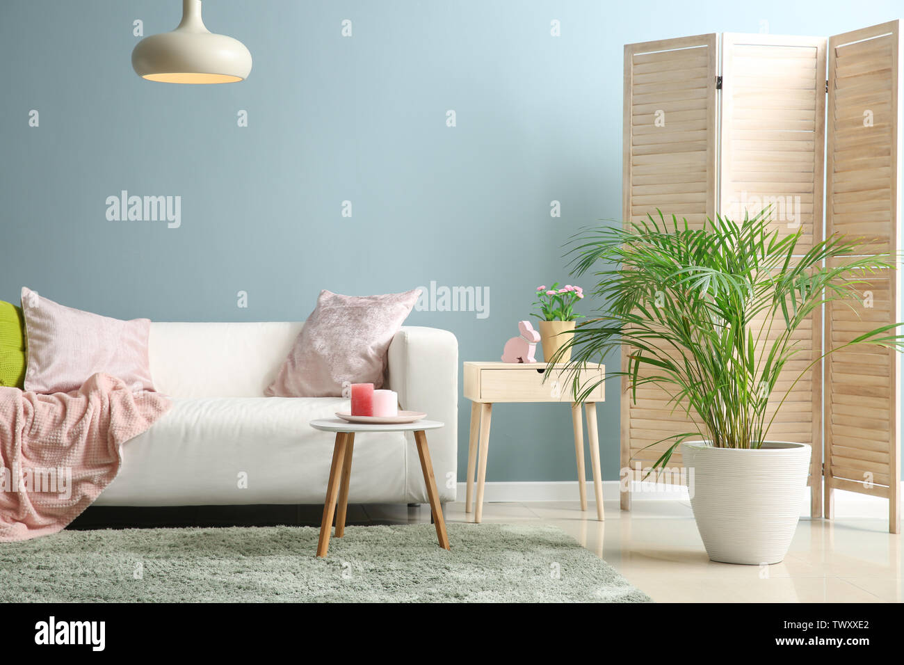 Interior of modern comfortable room Stock Photo - Alamy