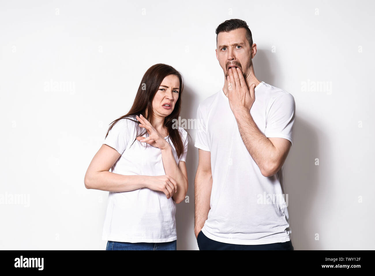 Woman disgusted and husband hi-res stock photography and images - Alamy