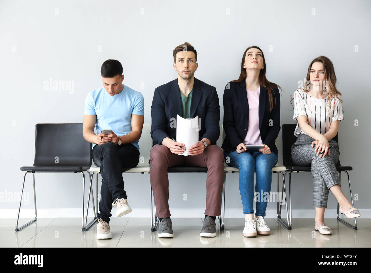 Employee interview nervous future hi-res stock photography and images ...