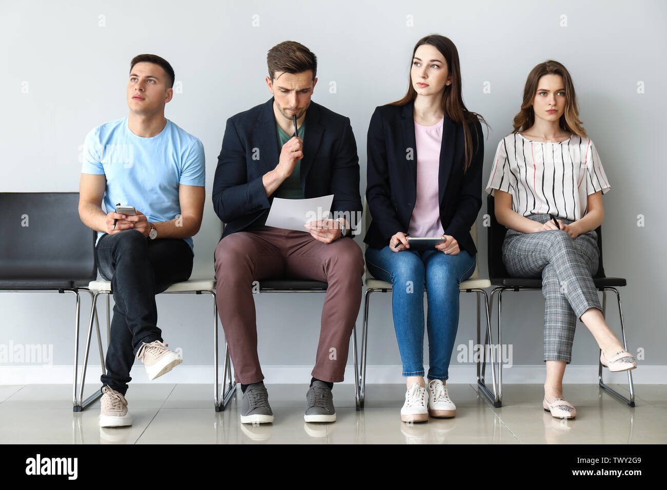 Employee interview nervous future hi-res stock photography and images ...