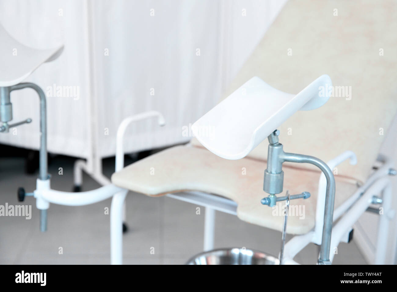 Gynecological chair in modern clinic Stock Photo - Alamy