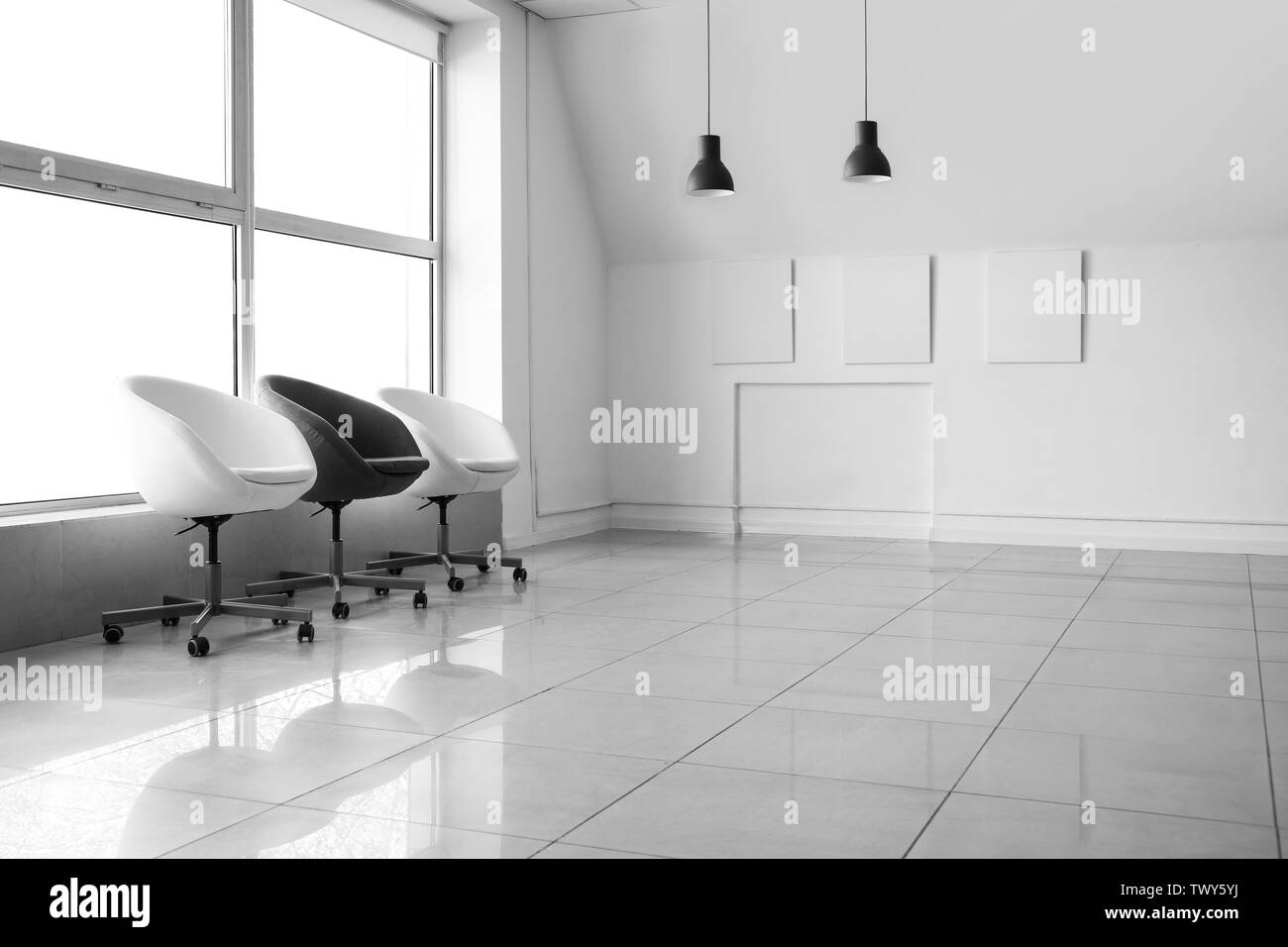 Modern art painting Black and White Stock Photos & Images - Alamy