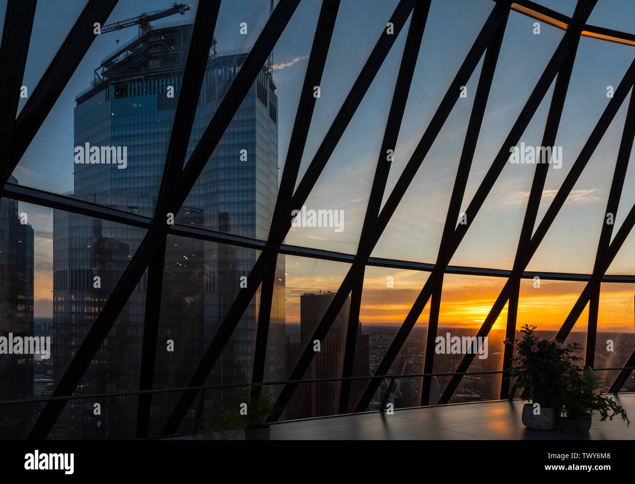Gherkin building interior hi-res stock photography and images - Alamy