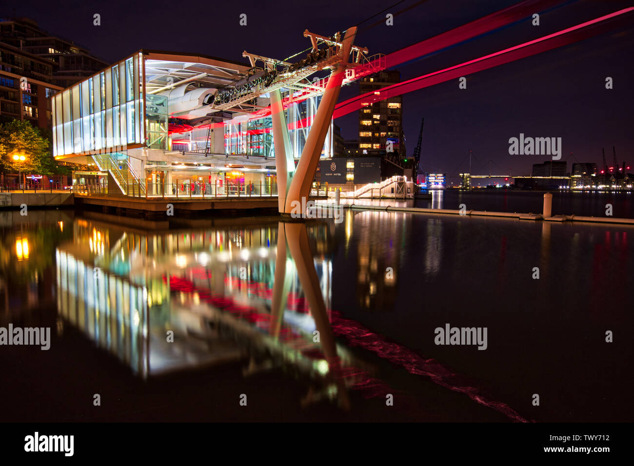 Greenwich river crossing at summer night hi-res stock photography and ...