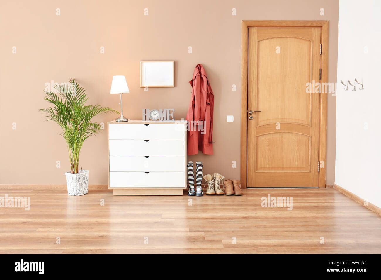 Stylish interior of modern hall Stock Photo - Alamy