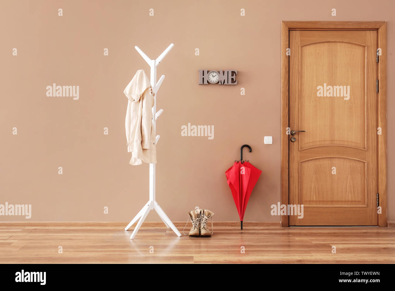 Stylish interior of modern hall Stock Photo - Alamy