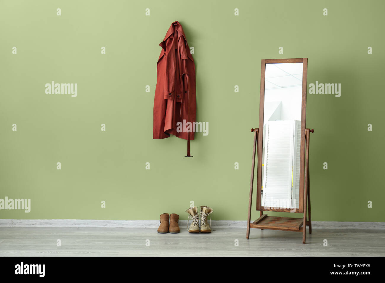 Stylish interior of modern hall Stock Photo - Alamy