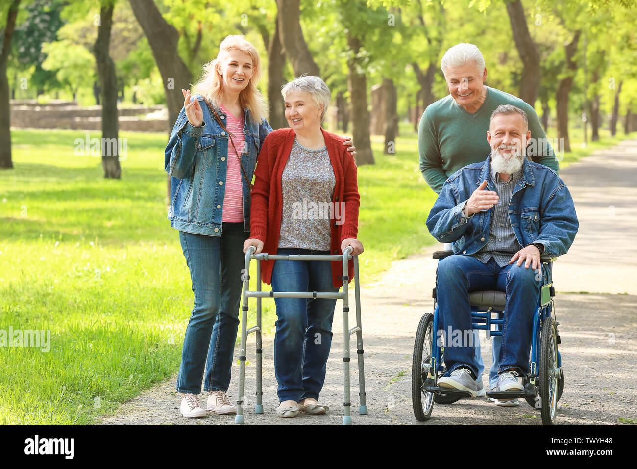 Wheelchair walking frame hi-res stock photography and images - Alamy