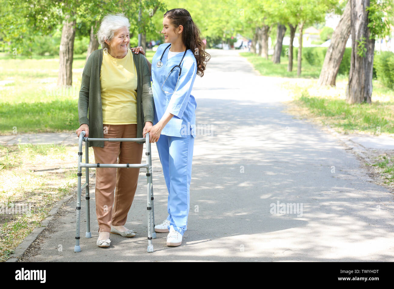 Family different generations walking hi-res stock photography and ...