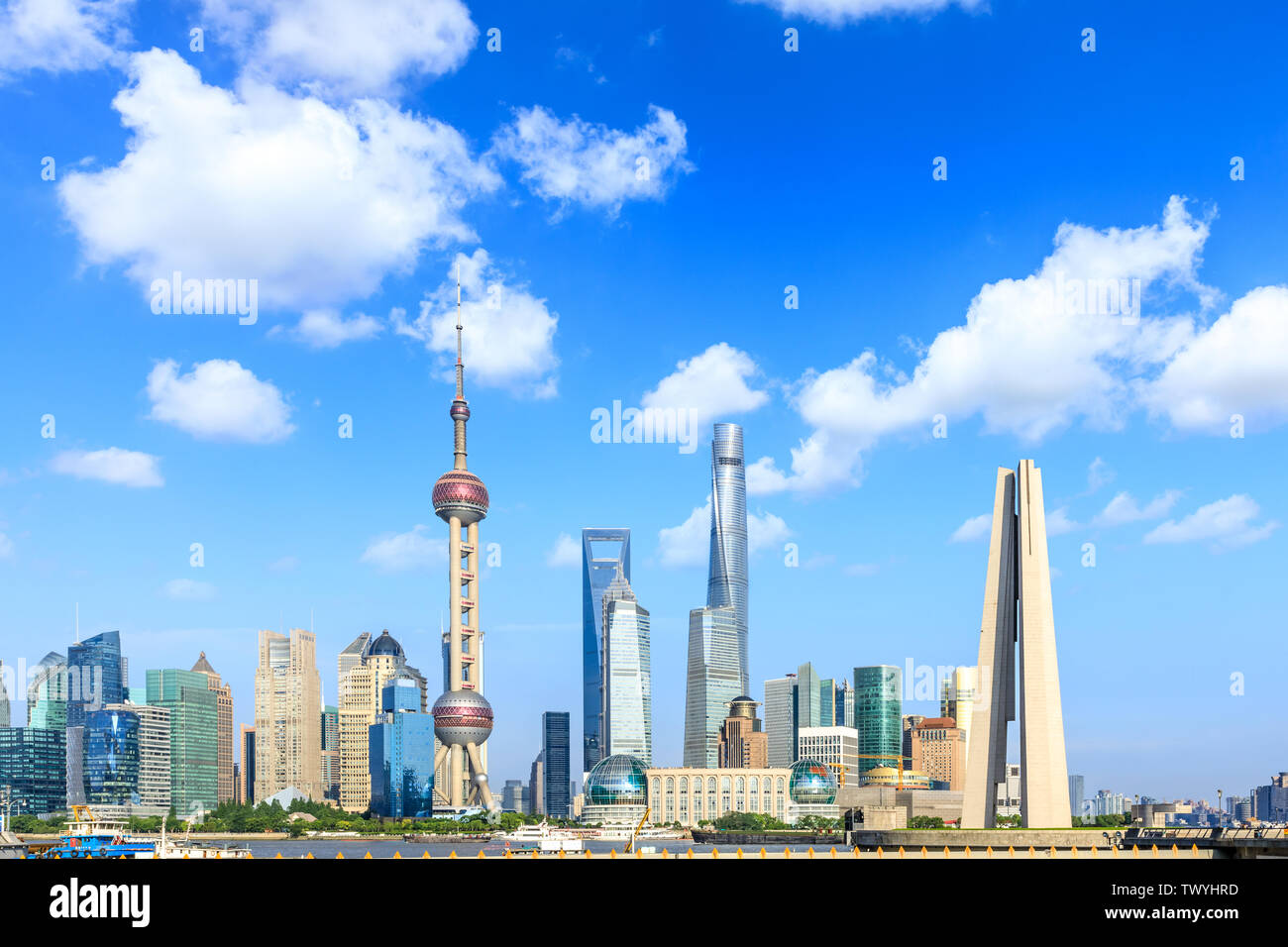 Shanghai skyline with modern urban skyscrapers,China Stock Photo - Alamy
