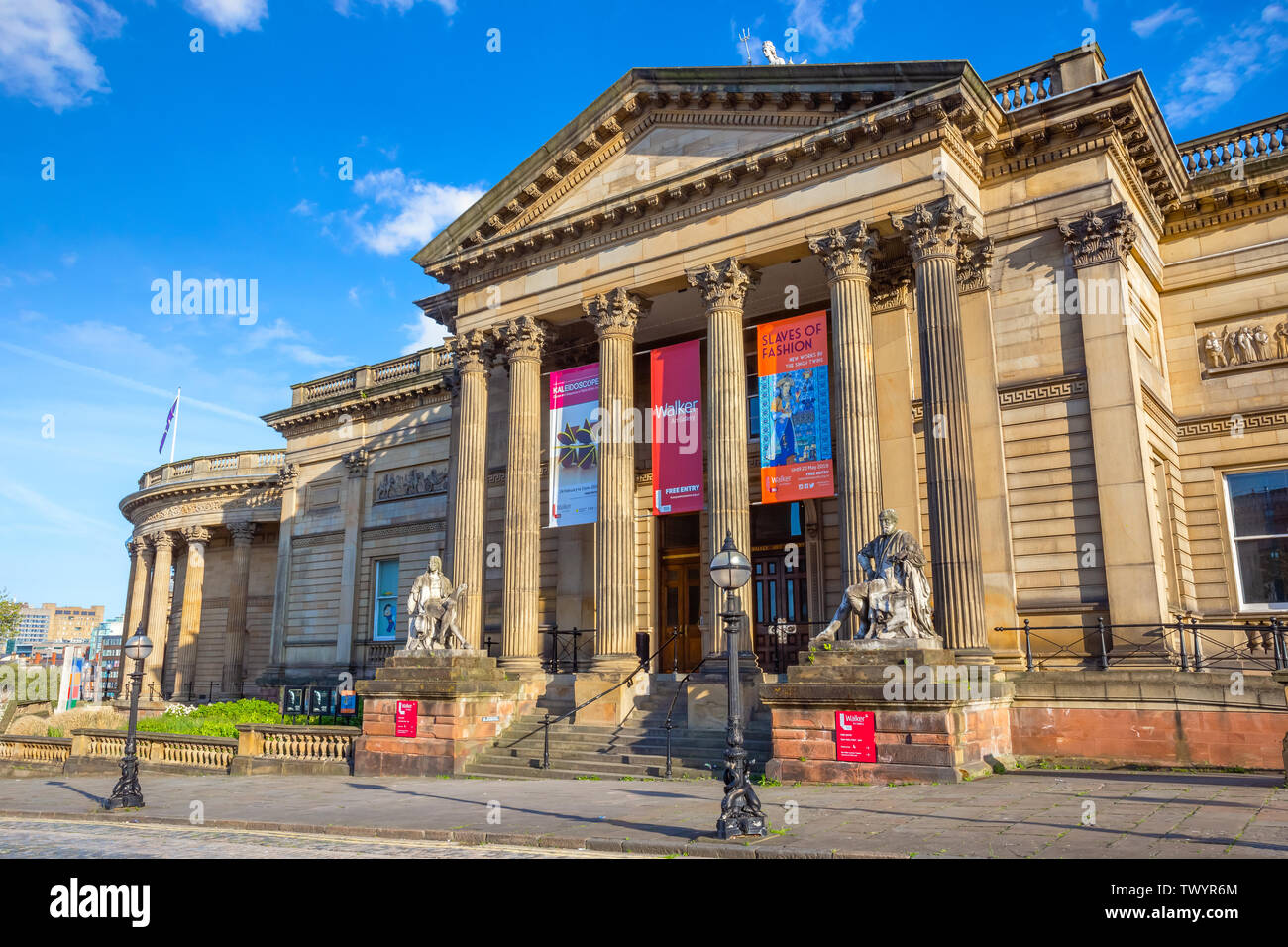 Liverpool, UK - May 17 2018: Walker Art Gallery at William Brown Street ...