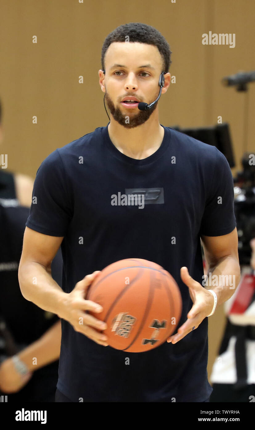 Tokyo, Japan. 23rd June, 2019. NBA star Stefan Curry of Golden State ...