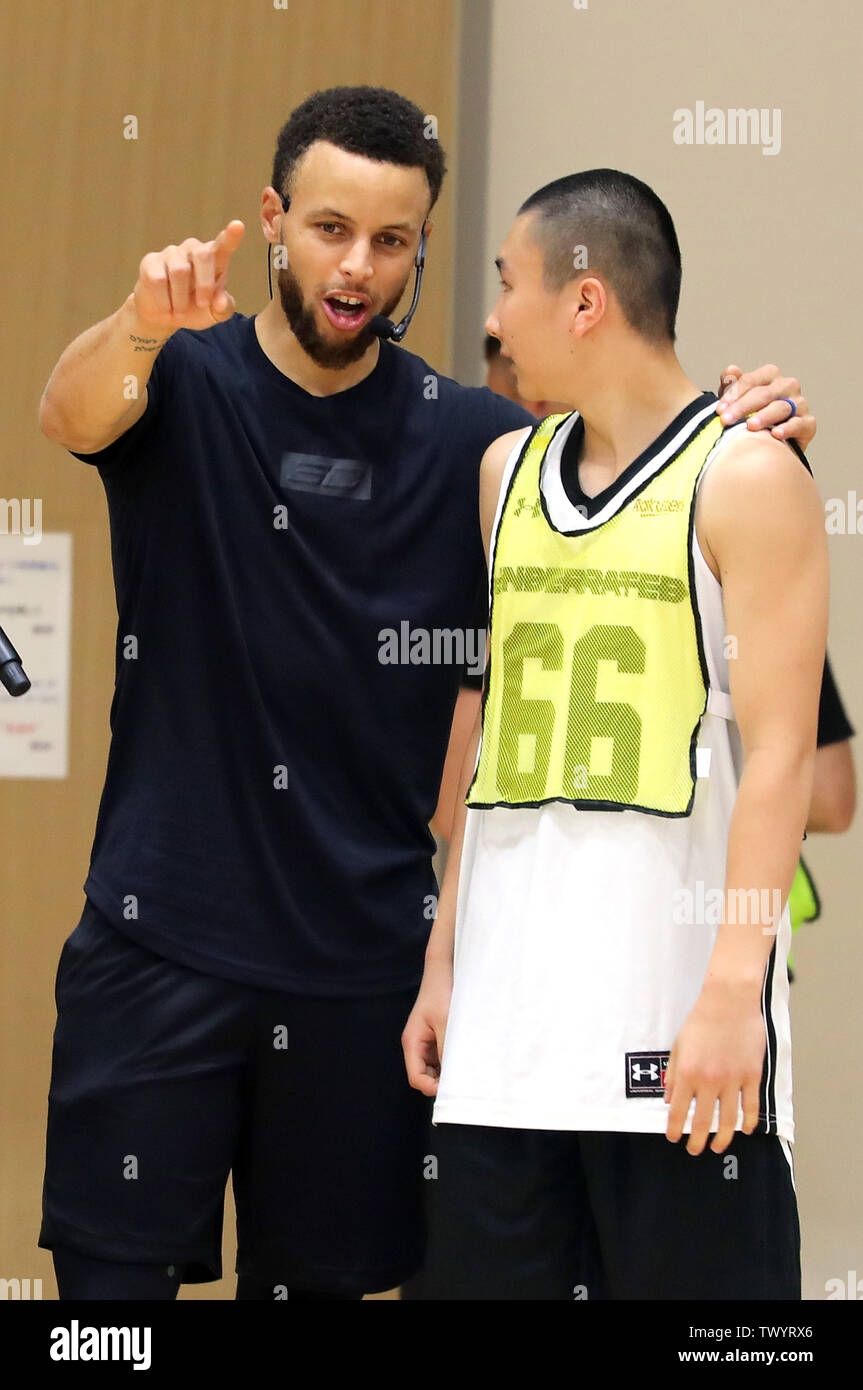 Tokyo, Japan. 23rd June, 2019. NBA star Stefan Curry of Golden State ...