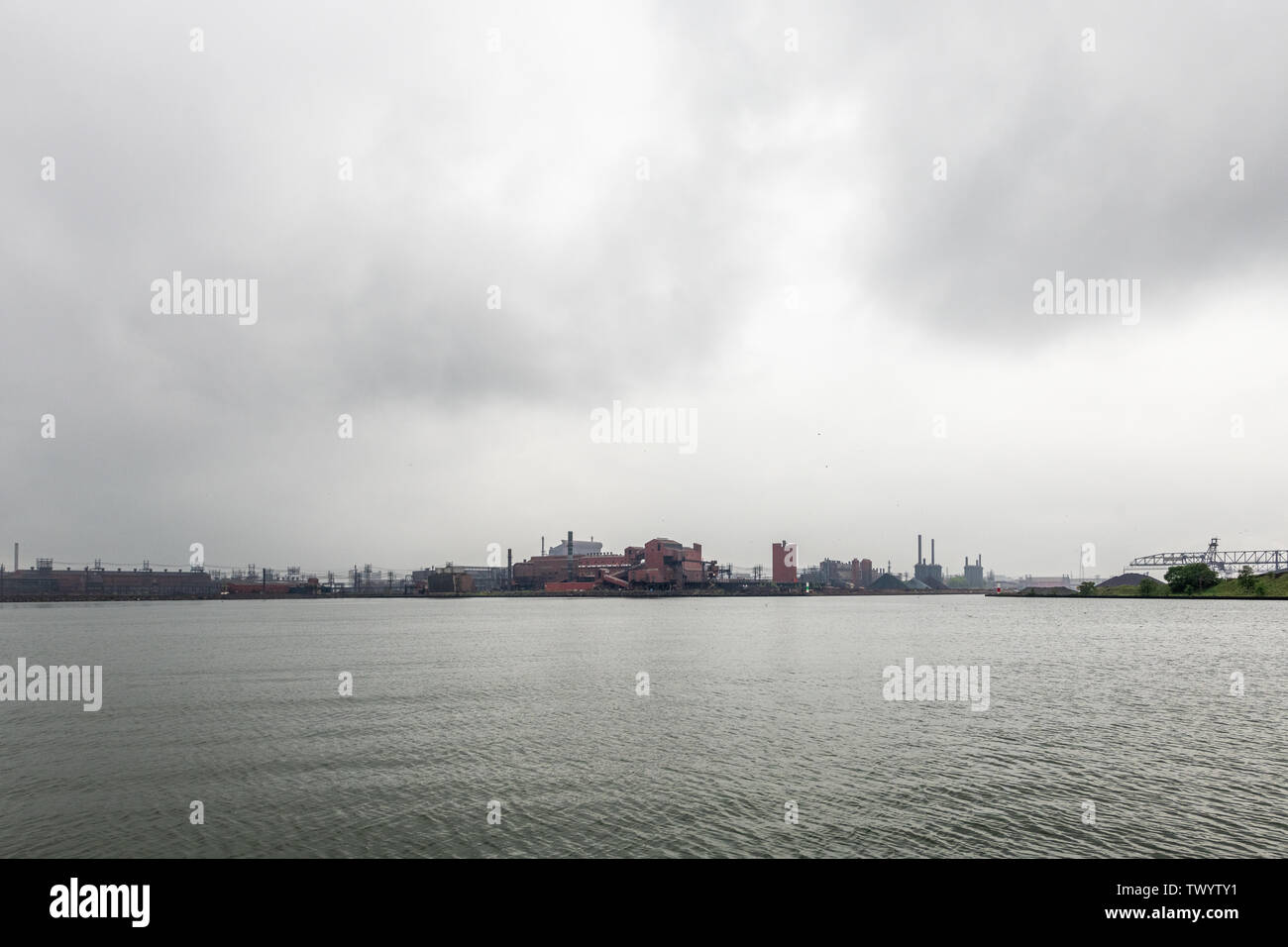 Steel mill alongside the Indiana Harbor Canal Stock Photo - Alamy