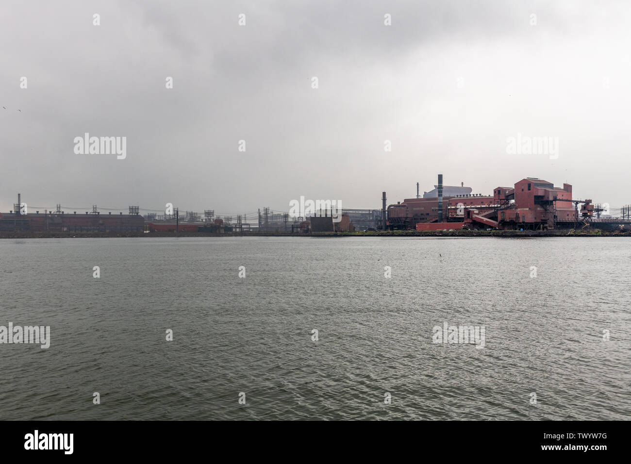 Steel mill alongside the Indiana Harbor Canal Stock Photo - Alamy