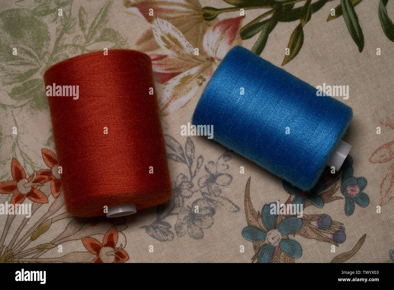 Orange and blue fabric hi-res stock photography and images - Alamy