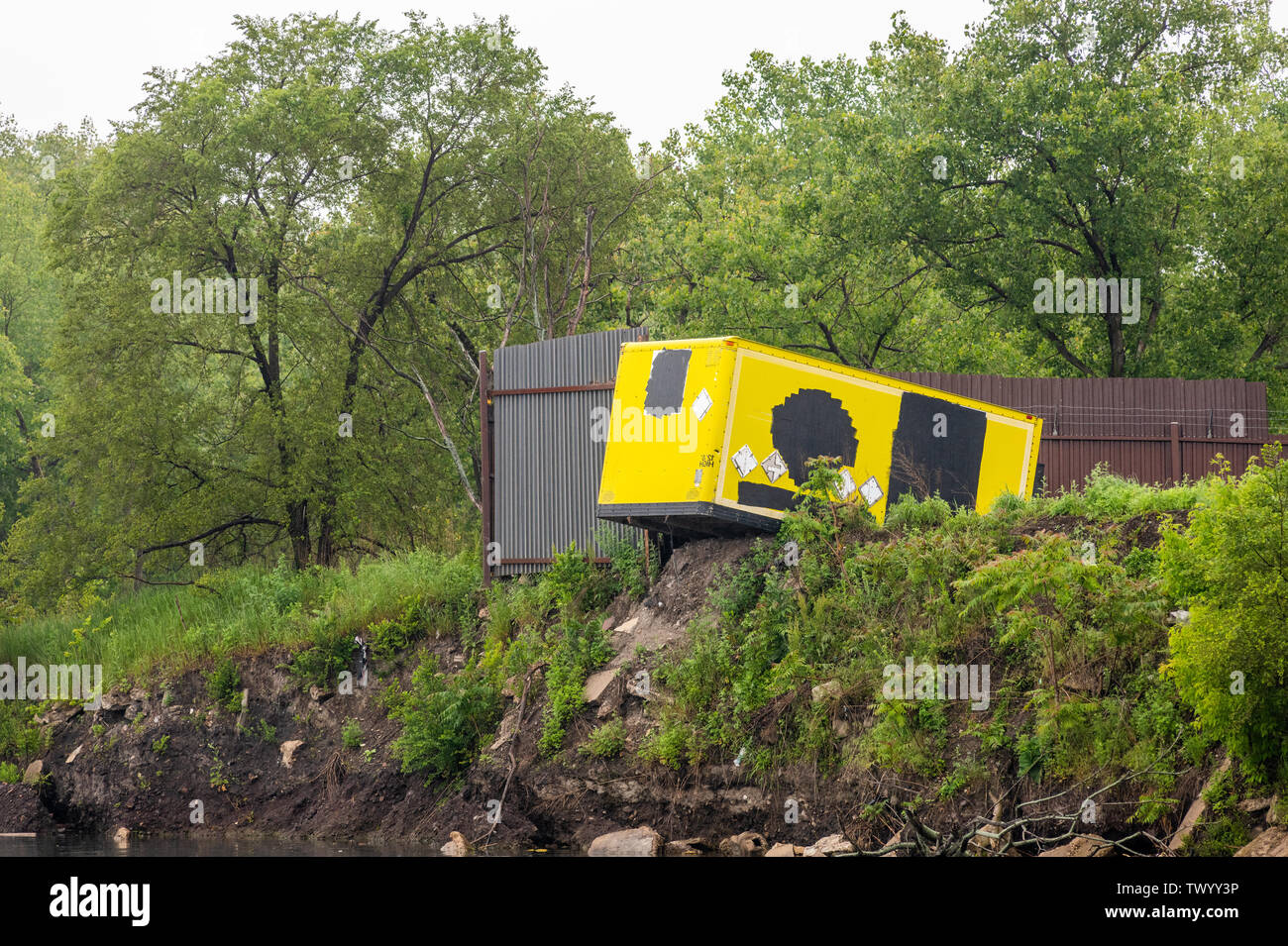 Shoreline of the Calumet River Stock Photo - Alamy
