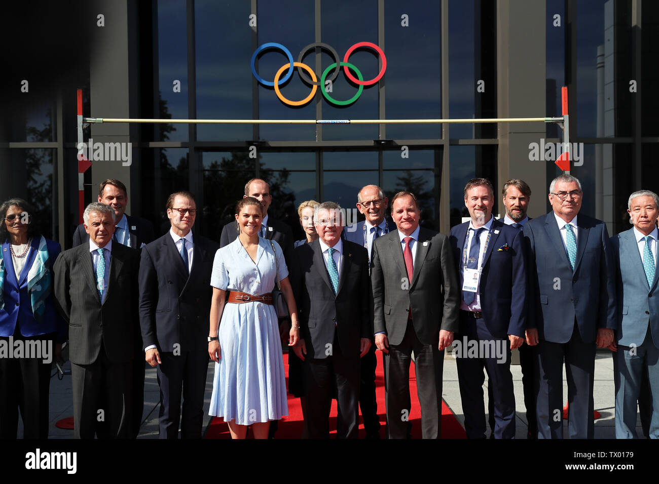 Lausanne, Switzerland. 23rd June, 2019. The delegation of the ...
