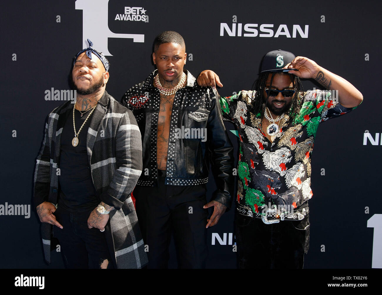 Los Angeles, California, USA. 23rd June, 2019. YG attends the 2019 BET ...