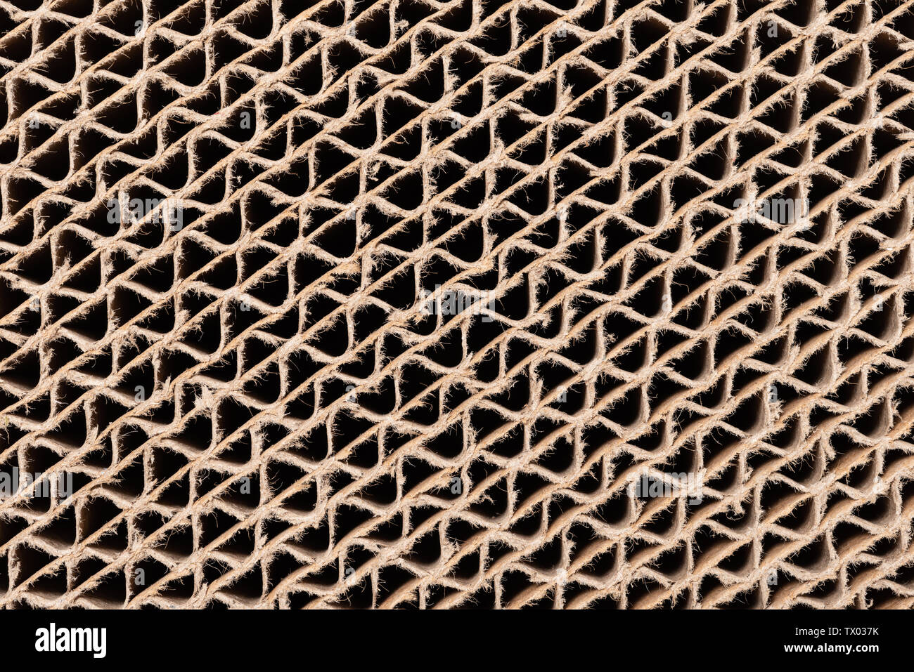 cross section of cardboard corrugated pattern as baskground and texture ...