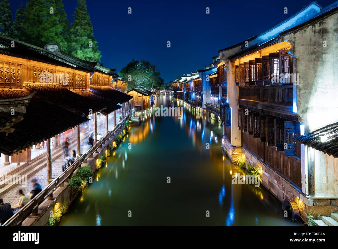 Wuzhen scenic spot night scenery hi-res stock photography and images ...