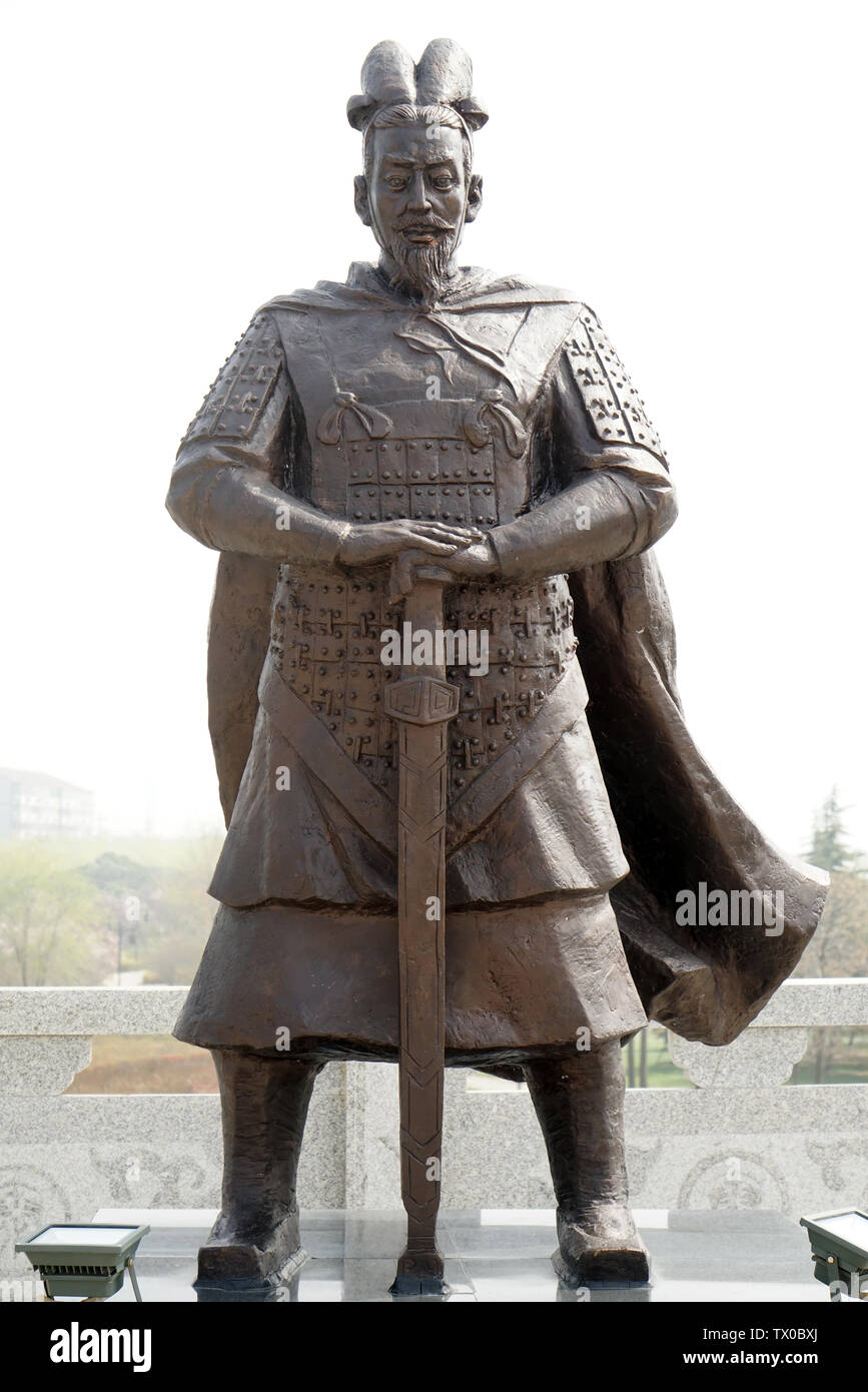 Statues of ancient Qin characters Stock Photo - Alamy