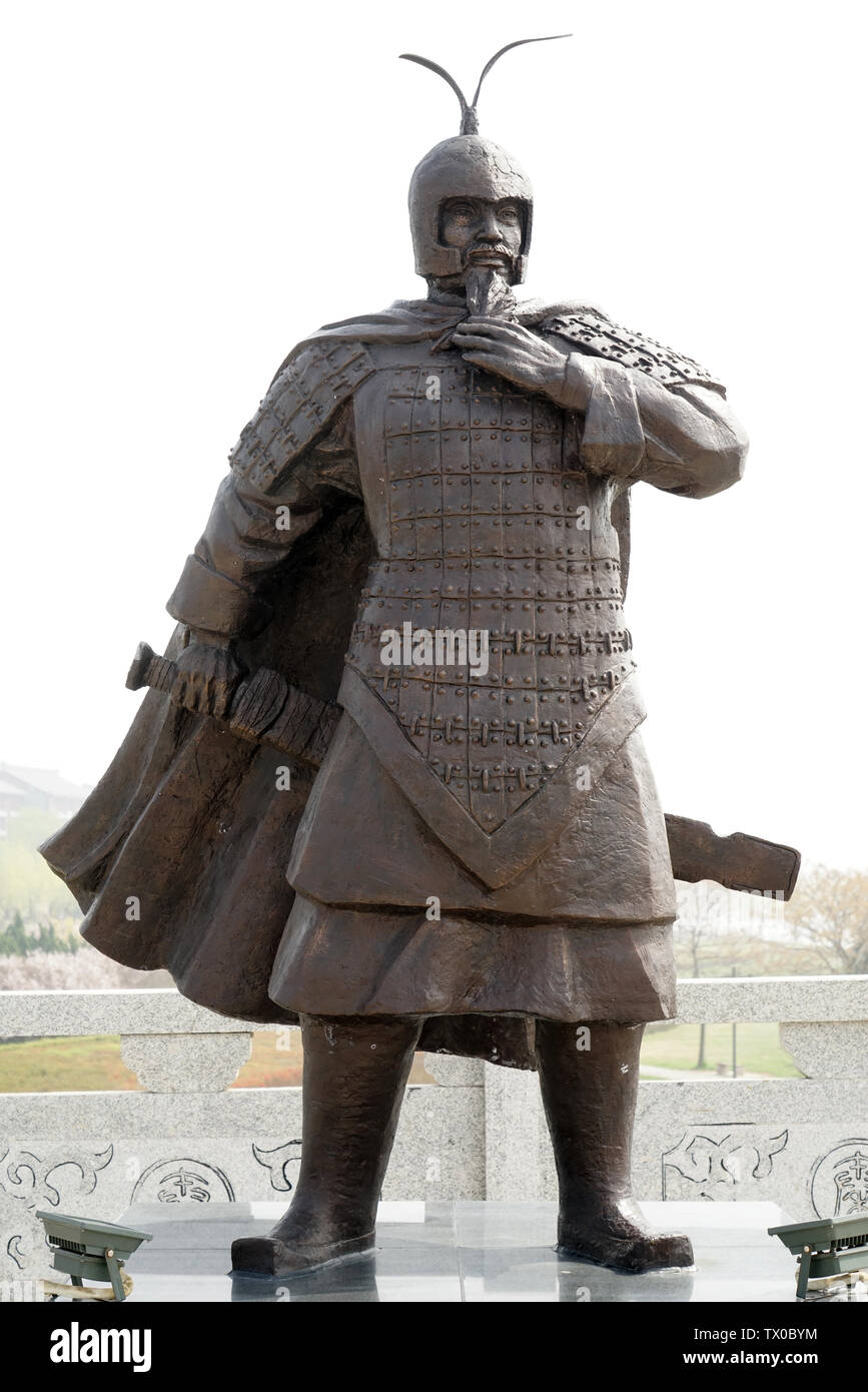 Statues of ancient Qin characters Stock Photo - Alamy