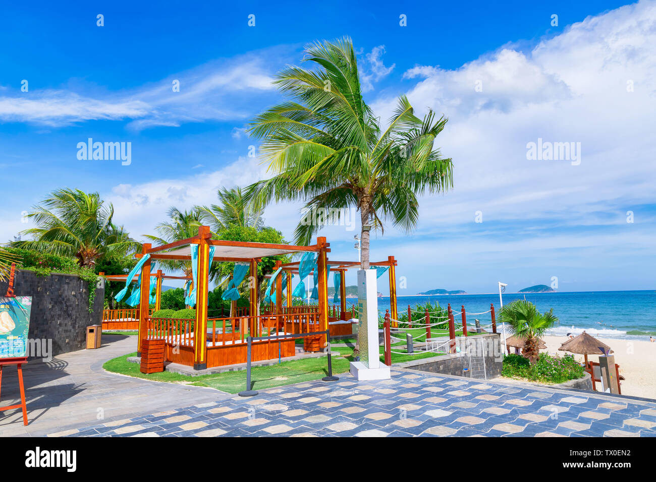 Sanya Yalong Bay Scenery in Hainan Stock Photo - Alamy