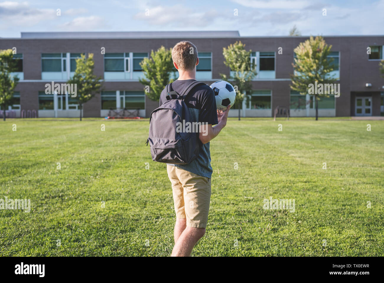Child left out at school hi-res stock photography and images - Alamy