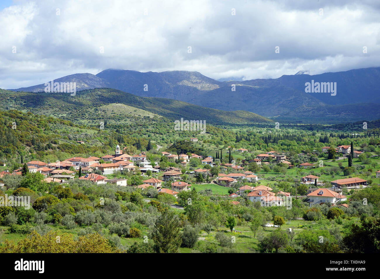 Small greek village hi-res stock photography and images - Alamy