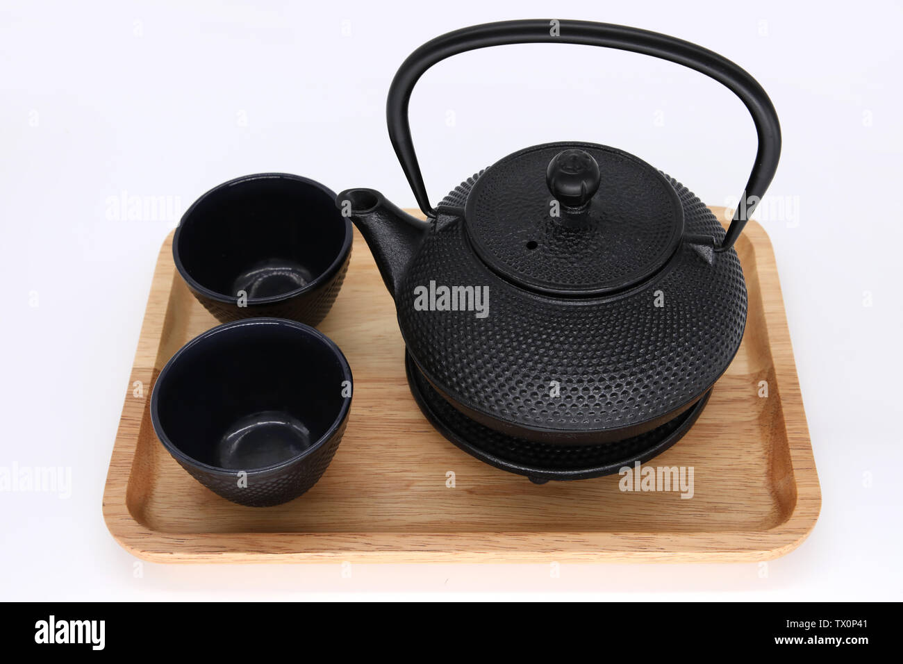 Handmade cast iron tea set Stock Photo - Alamy