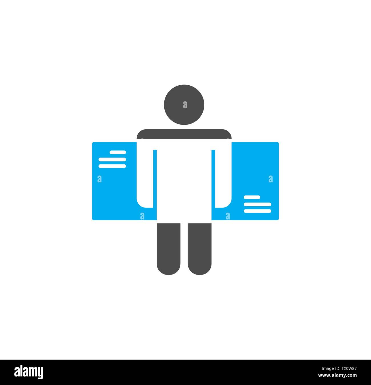 Body scan related icon on background for graphic and web design. Simple ...