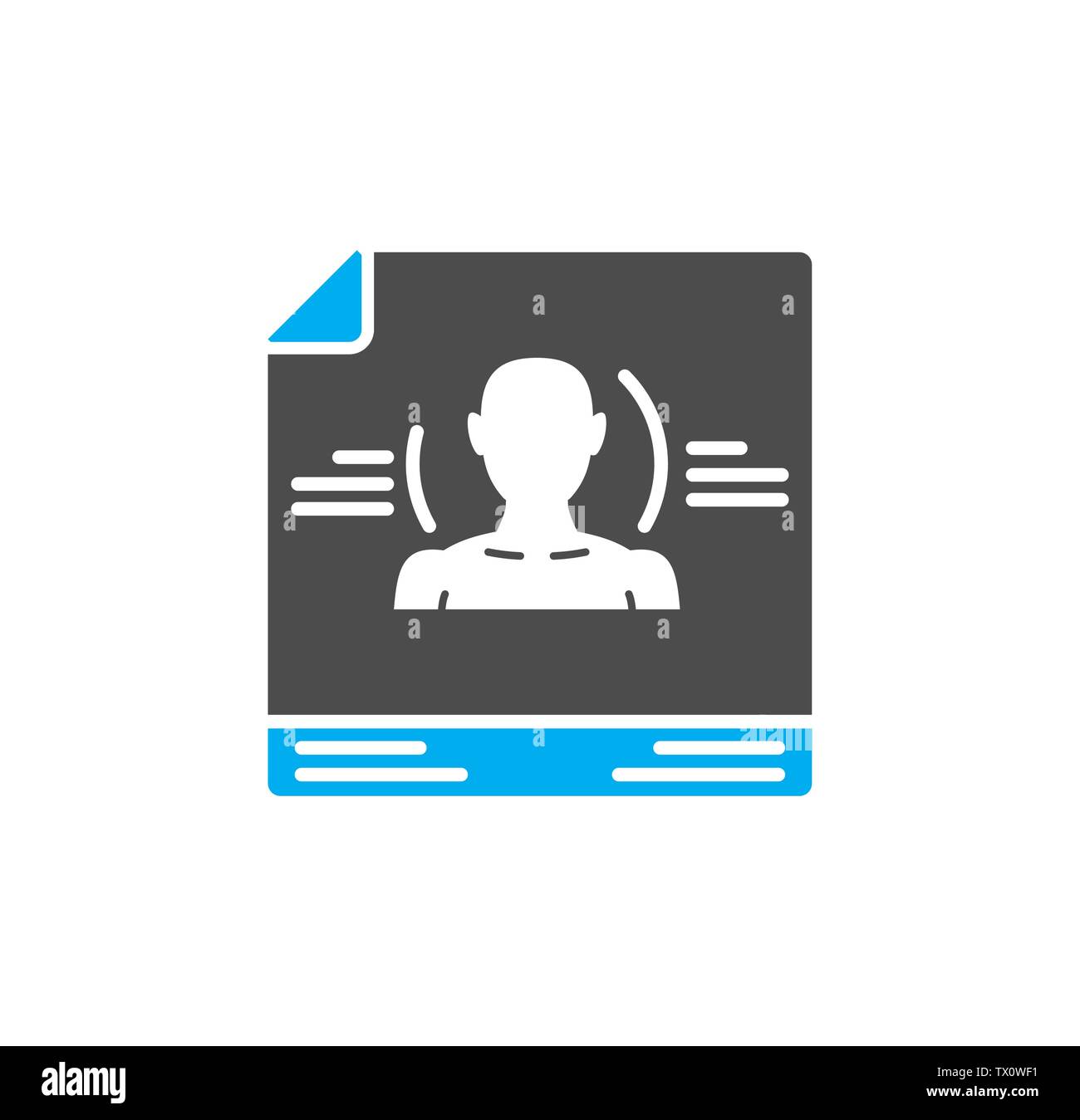 Body scan related icon on background for graphic and web design. Simple ...
