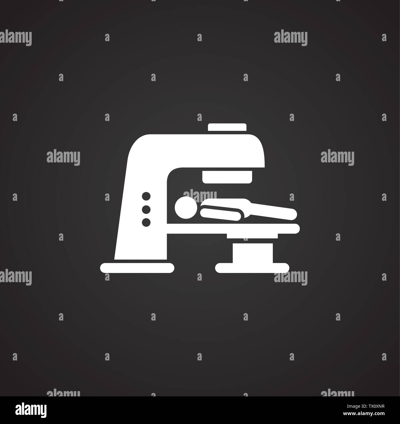Body scan related icon on background for graphic and web design. Simple ...