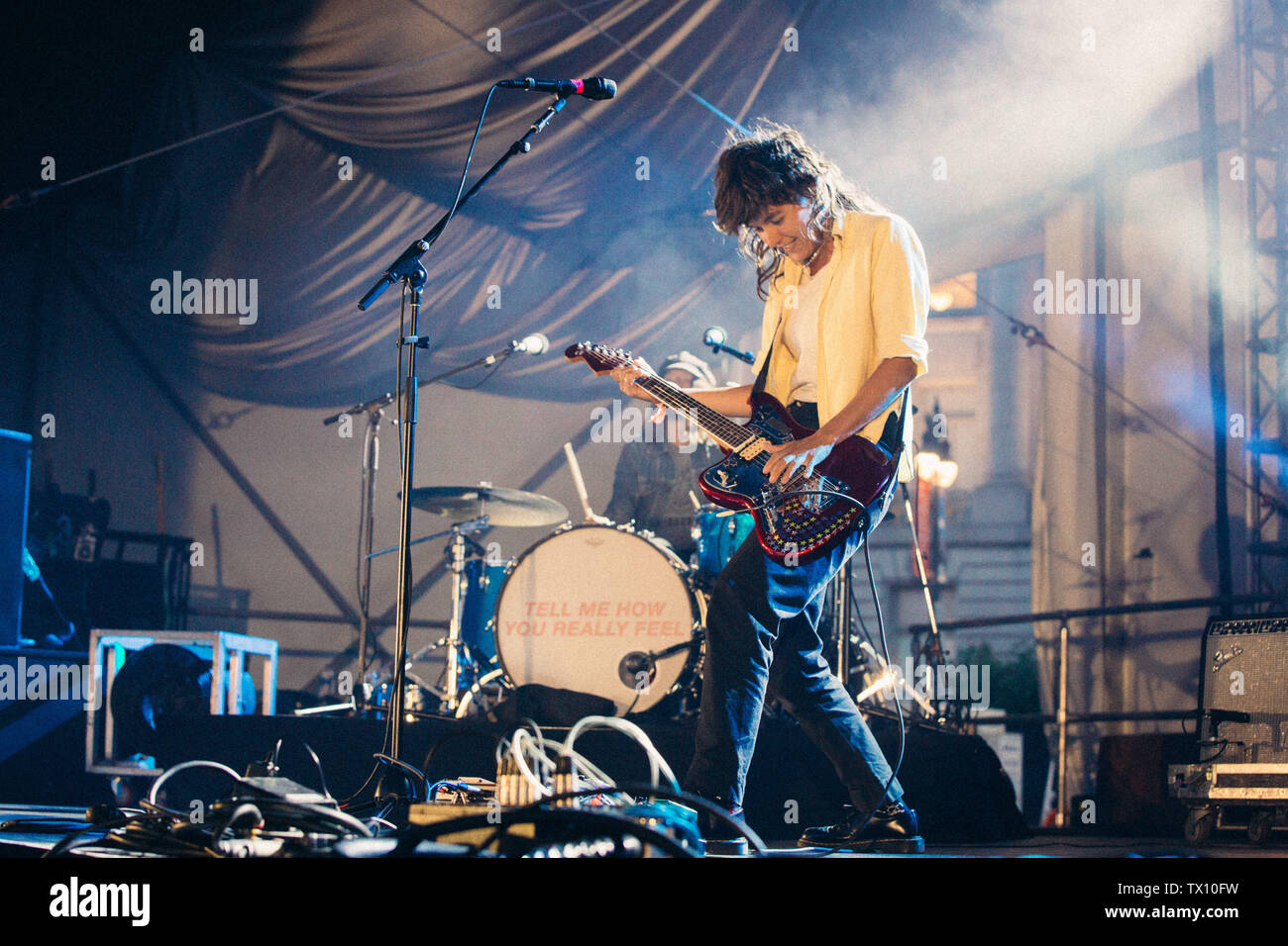 SAN FRANCISCO, CA - June 22: Courtney Barnett performs at Clusterfest ...