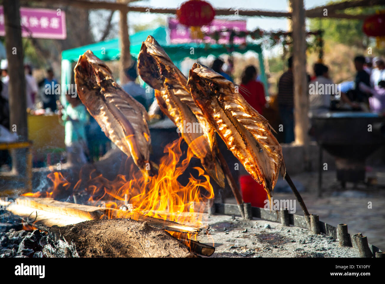Bachu roast fish Stock Photo - Alamy